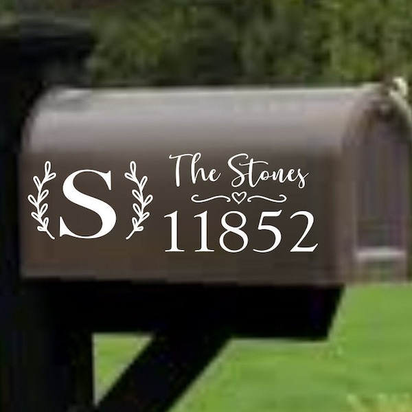 Monogrammed Mailbox - Etsy