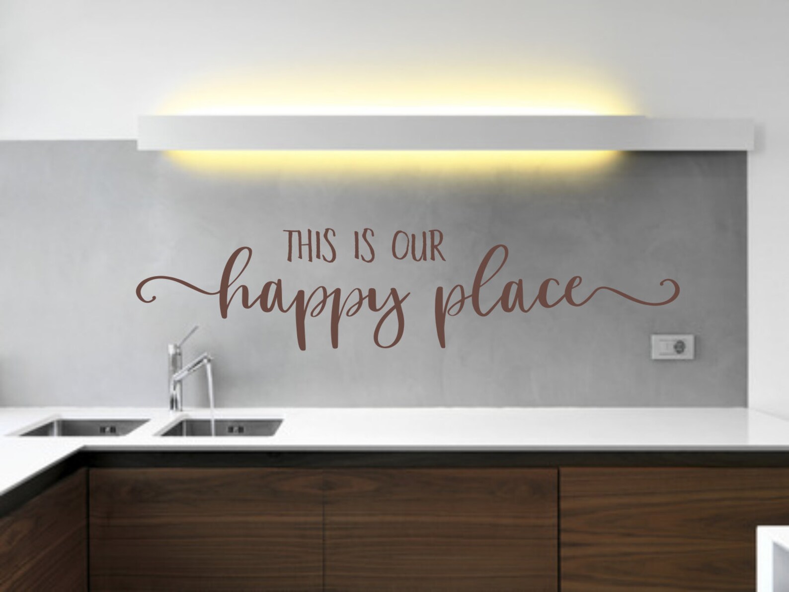 This is Our Happy Place Wall Decal Happy Place Wall Art - Etsy