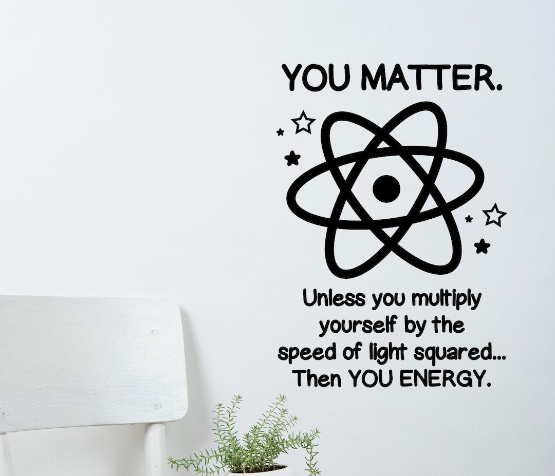 You Matter Science Classroom Wall Decal - Etsy