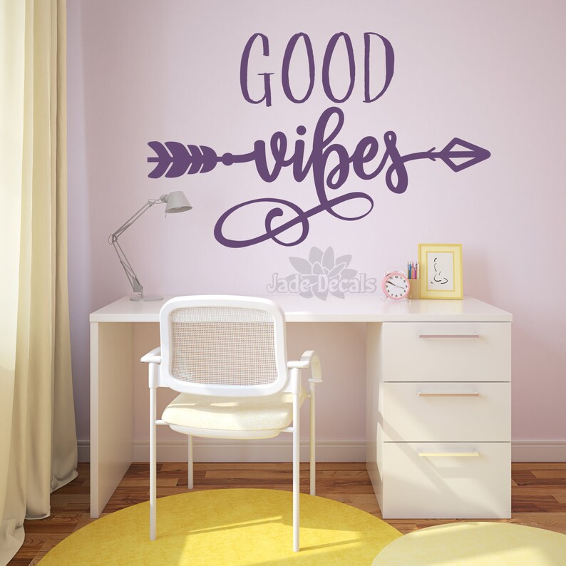 Good Vibes Wall Decal Good Vibes Only Positive Vibes - Etsy