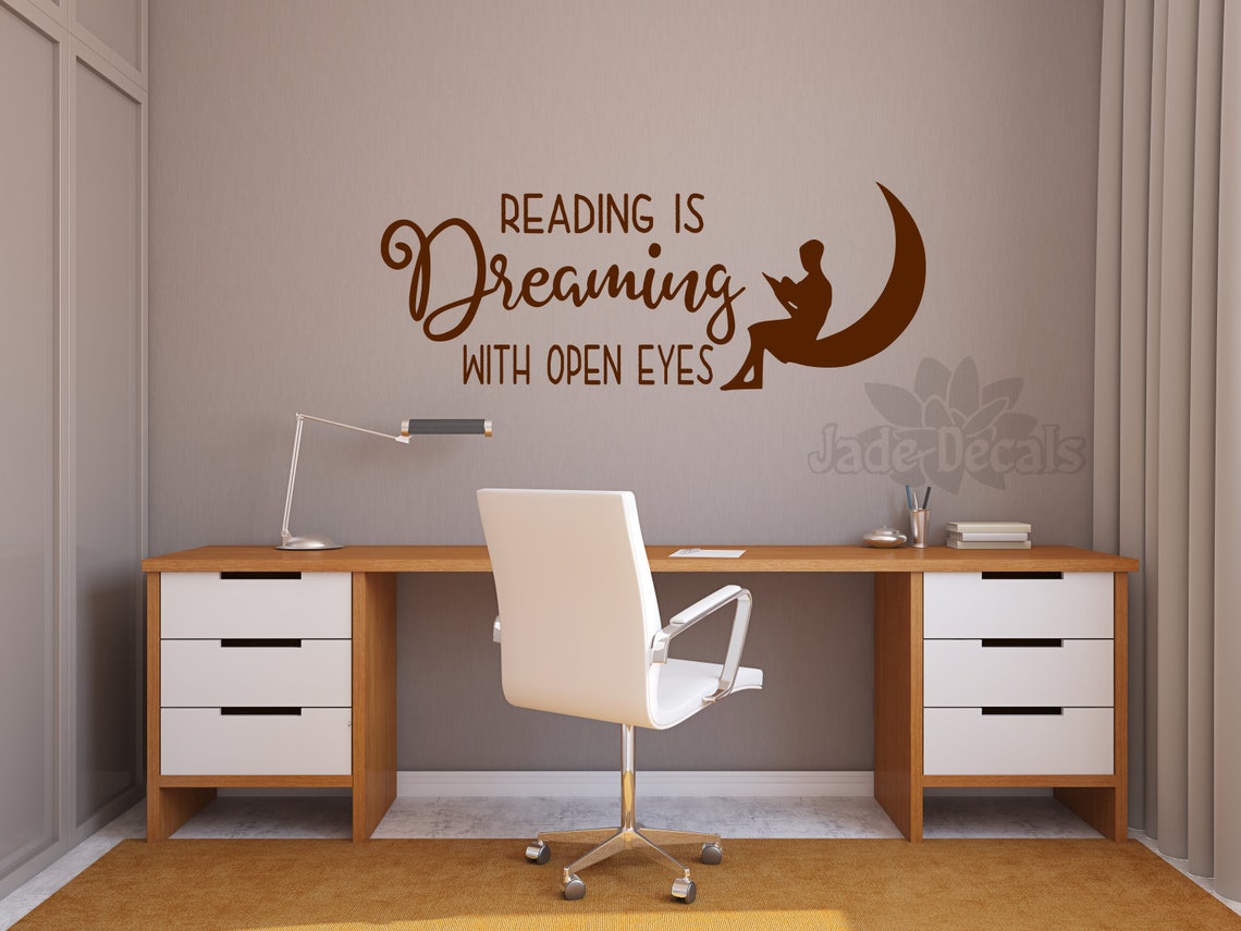 Reading Wall Art Vinyl Decal for Classroom or Library // - Etsy