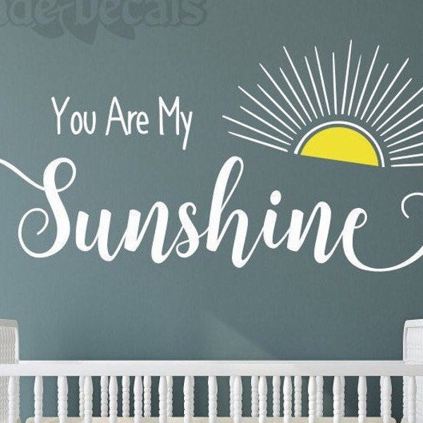 Sunshine Wall Decal - Etsy