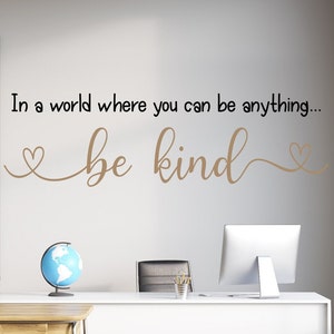 In a World, Teacher Decal, Classroom Decor, Vinyl Wall Decal, Classroom ...