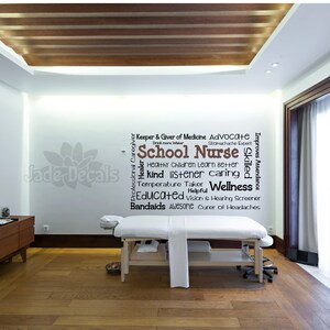 School nurse wall decal school nurse decor school nurse | Etsy