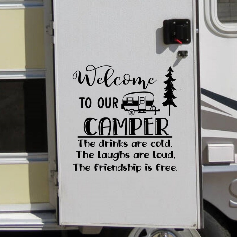 Welcome Camper Sign - Etsy