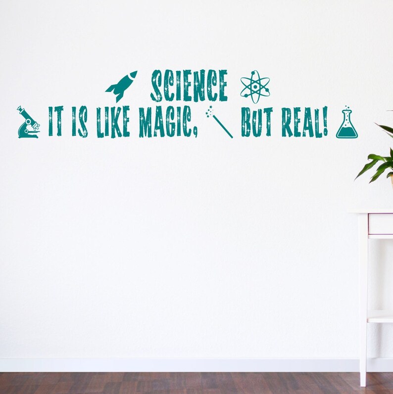 Science Wall Decor Science is Like Magic but Real Wall | Etsy
