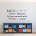 Math Vinyl Wall Decals for Classroom // Add Love, Subtract Hate - Etsy ...