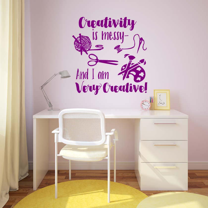Creativity wall decal, craftroom wall decal, creativity decal, craft ...