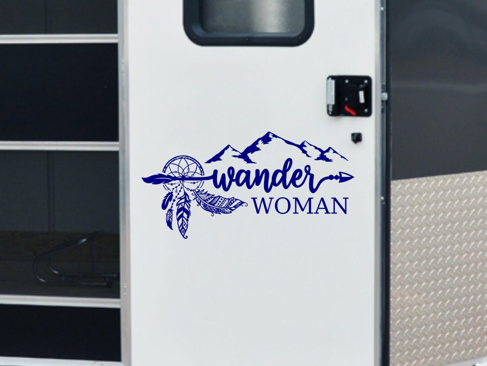 Wander Woman Boho Rv Decor Rv Door Decal Wanderlust Rv - Etsy