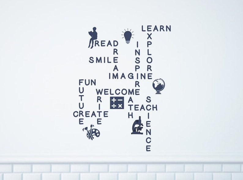 Classroom Word Wall Decal School Wall Art Decal Teacher Wall - Etsy