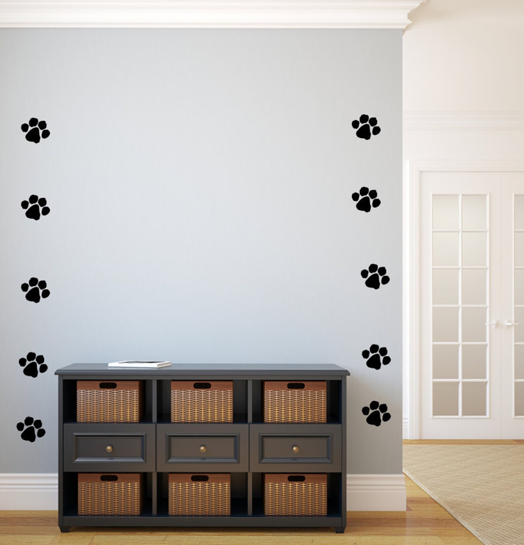 Paw Print Decals, Dog Paw Print Decals, Cat Paw Prints, Veterinarian ...