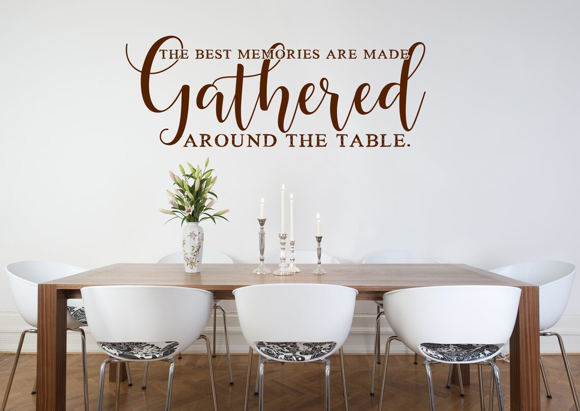 Gather Wall Decal Gather Sign Dining Room Decal Dining Room - Etsy