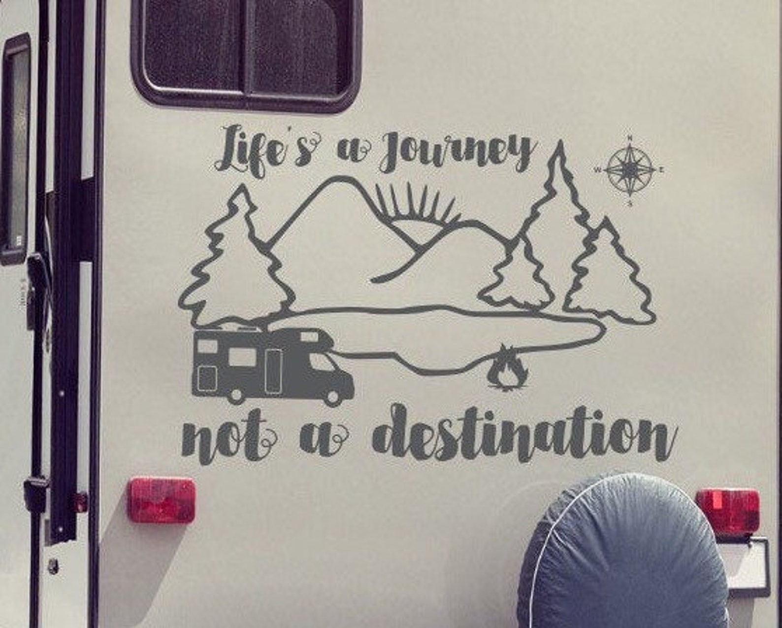 Life's a Journey Rv Decal Rv Gifts// Decor for Camper | Etsy