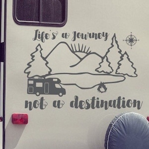Life's a Journey Rv Decal, Rv Gifts// Decor for Camper - Etsy