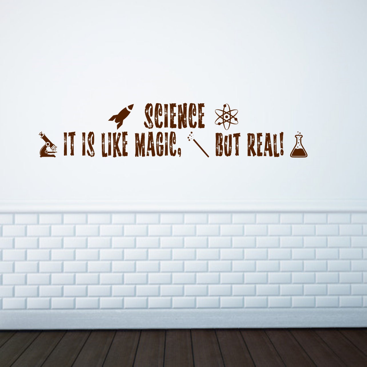 Science wall Decor, Science is like magic but real wall decal ...
