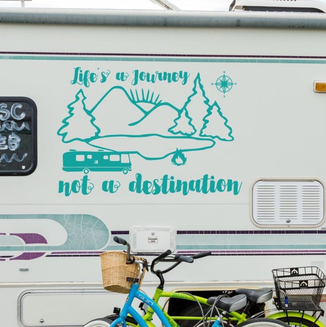 Life's a Journey Rv Decal Rv Gifts// Decor for Camper | Etsy