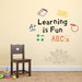 Learning is Fun Wall Decal// Kindergarten and Preschool Decor - Etsy
