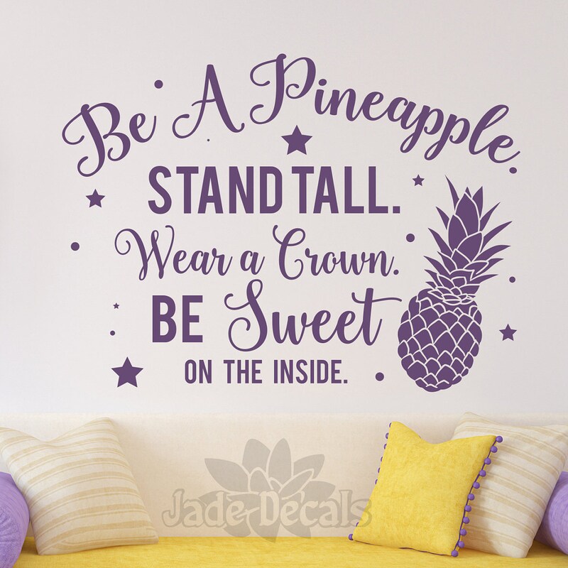 Pineapple Wall Decal - Etsy