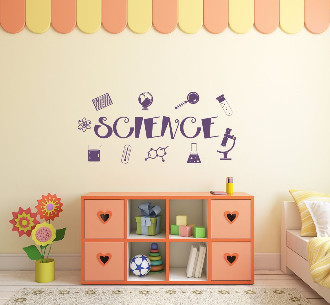 Science Decal Science Wall Decal Classroom Wall Decal - Etsy
