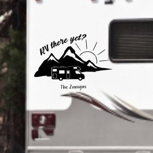 RV There Yet, Motorhome Decal, Rv Camper Decal, Camper Trailer Decal ...