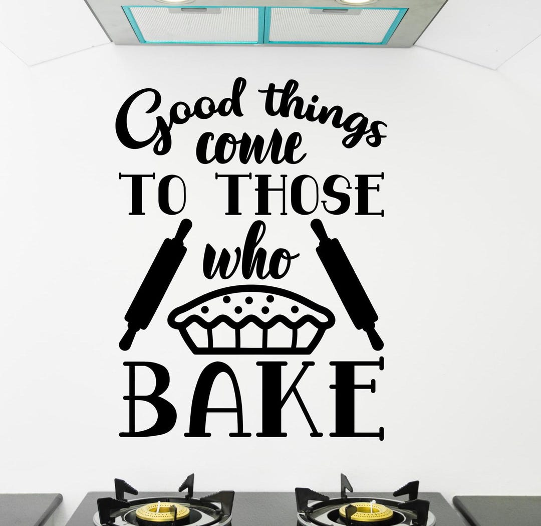 Baking Wall Decal, Baker Decals, Kitchen Wall Decal, Baking Decals, Kitchen Baking Decor ...