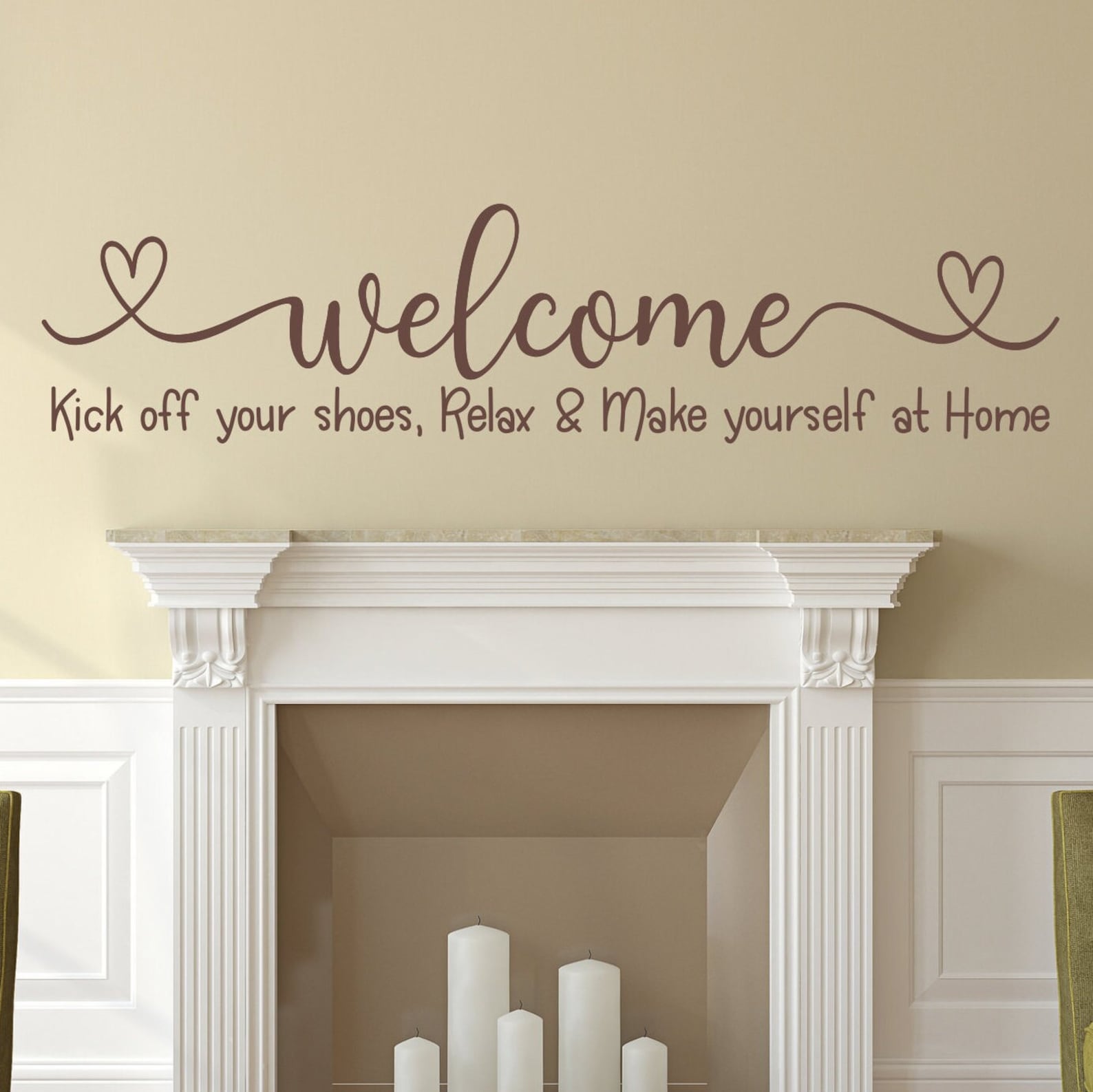 Welcome Wall Decal: Guest Room Entryway Sticker - Etsy