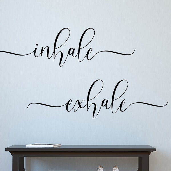 Inhale Exhale Signs - Etsy