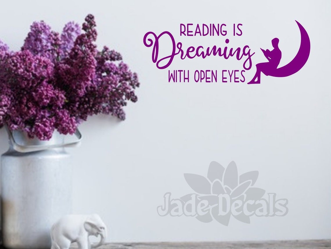 Reading Wall Art Vinyl Decal for Classroom or Library // - Etsy