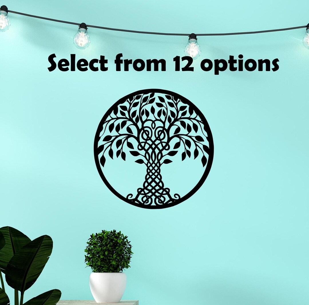 Tree of Life Wall Decal, Tree of Life Decor, Celtic Wall Decal, Tree of ...