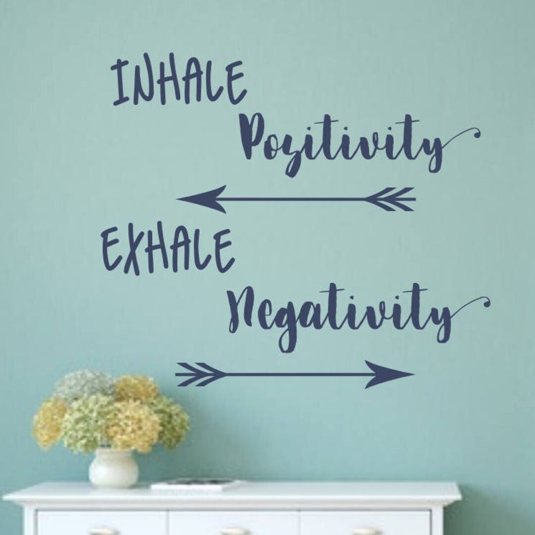 Inhale Exhale Wall Decal, Breathe Wall Decal, Yoga Wall Art - Etsy