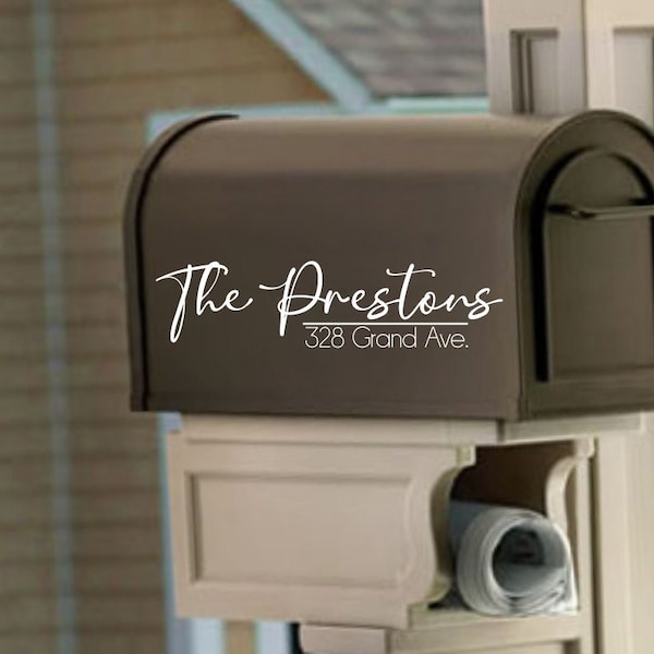 Mailbox Sign With Name and Address - Etsy