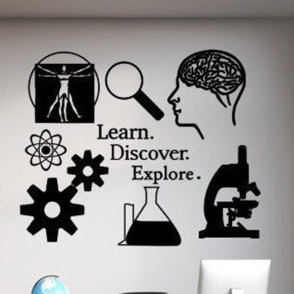 Science Wall Decals - Etsy