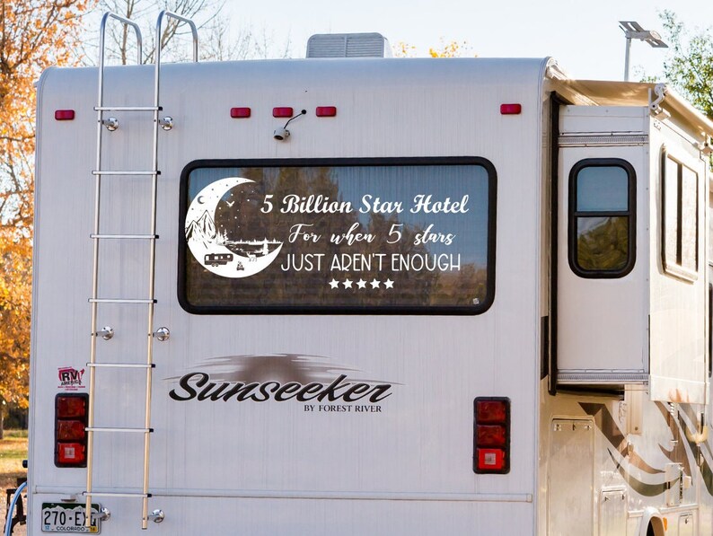 5 Billion Star Hotel Custom Rv Decal Personalized Rv Decal - Etsy