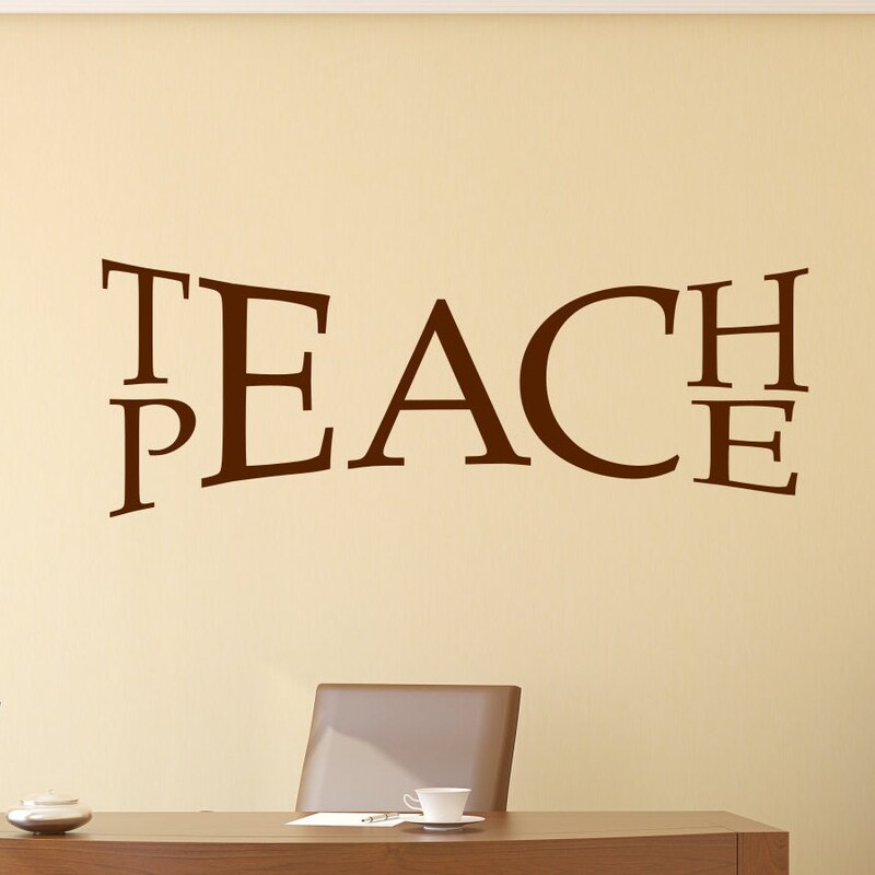 Peace Wall Decal - Etsy