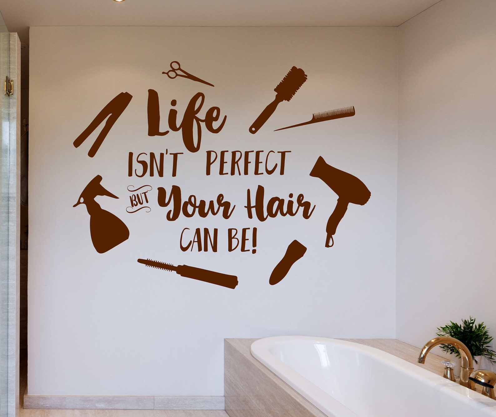 Hair Salon Wall Decal Hair Wall Decal Beauty Salon Decal - Etsy