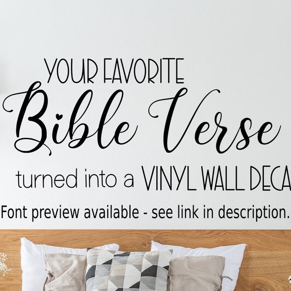 Scripture Wall Decal - Etsy