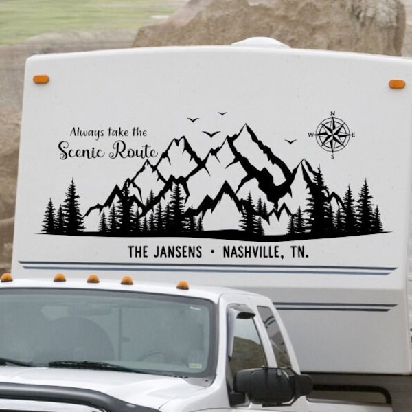 Always Take the Scenic Route Rv Decal - Etsy