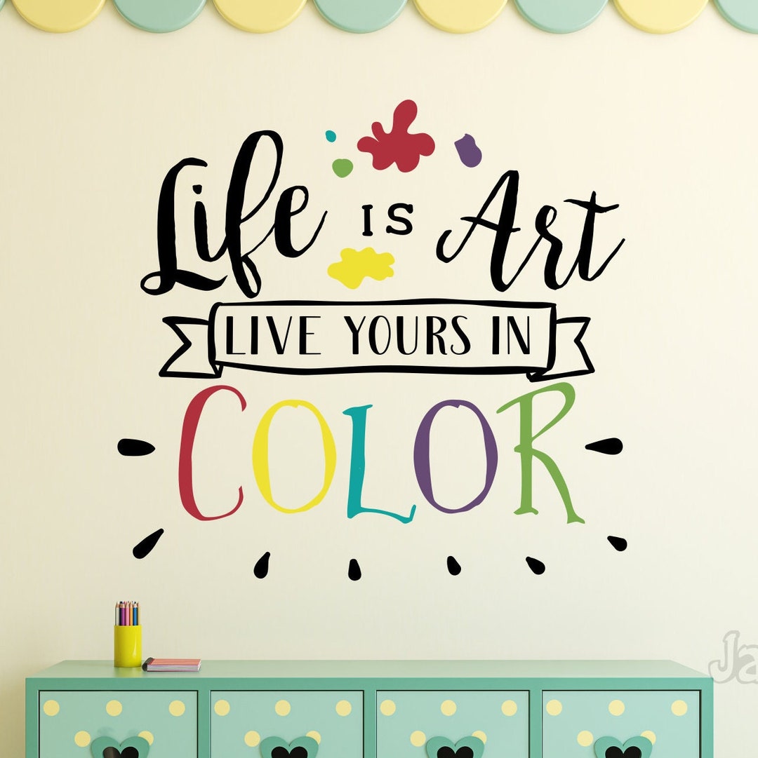 Artist Wall Decal, Art Wall Decal, Kids Art Decal, Art Room Decal, Art ...
