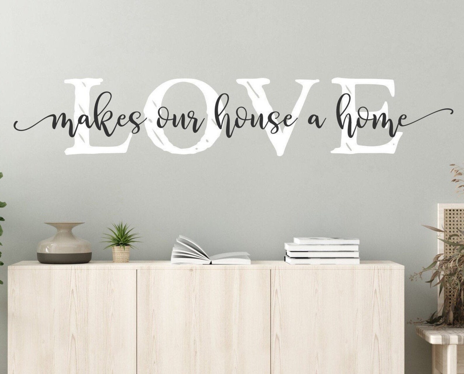 Love Makes Our House a Home Wall Decal Wall Decal Home Love - Etsy