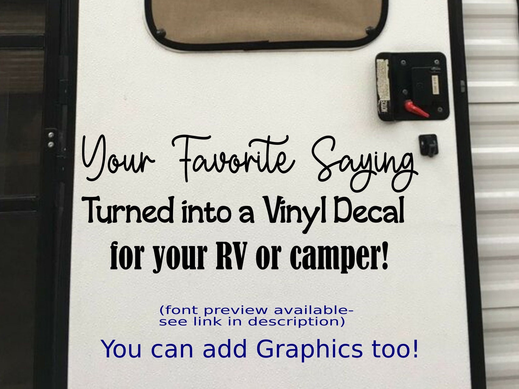 Custom rv decals, personalized decal for camper, custom vinyl decal ... Custom rv decals, personalized decal for camper, custom vinyl decal ...