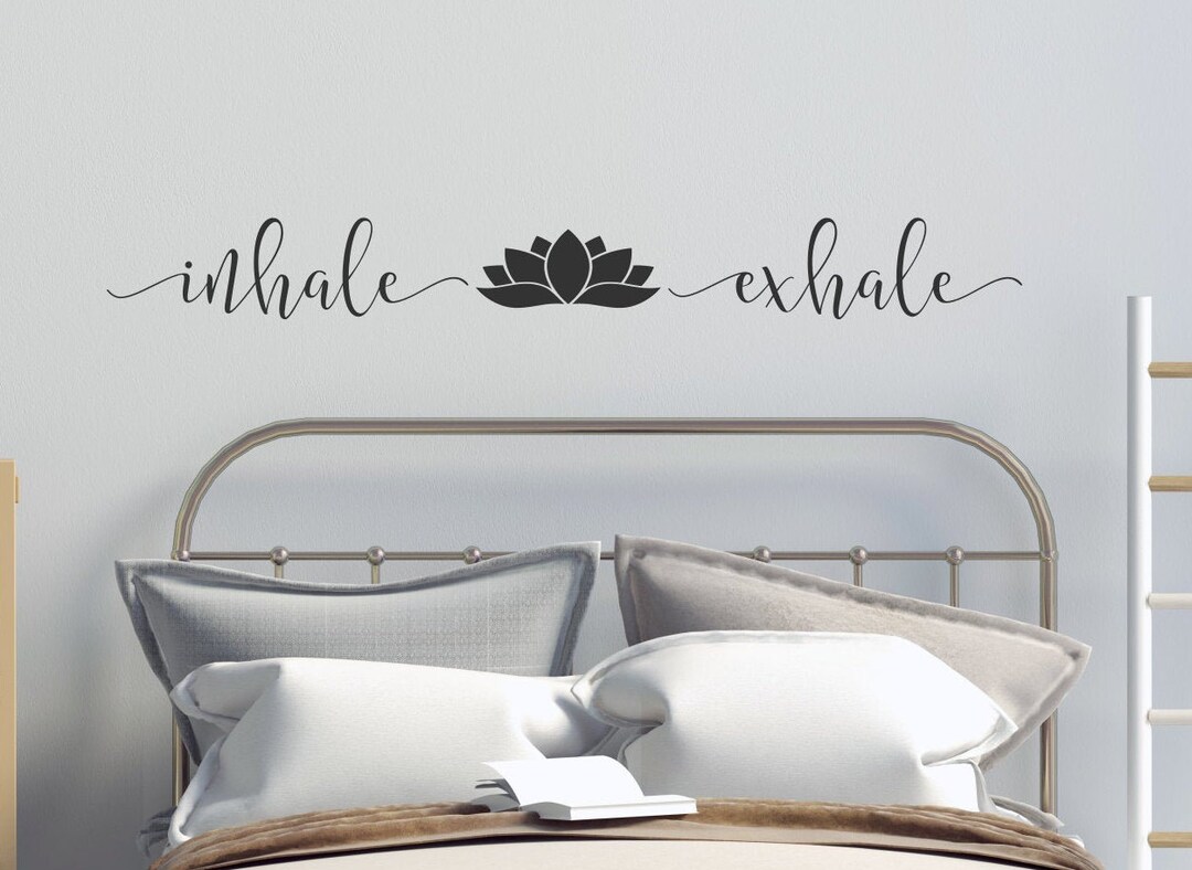 Inhale Exhale Decal Wall Art Inhale Exhale Wall Decal - Etsy