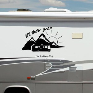 RV There Yet, Motorhome Decal, Rv Camper Decal, Camper Trailer Decal ...