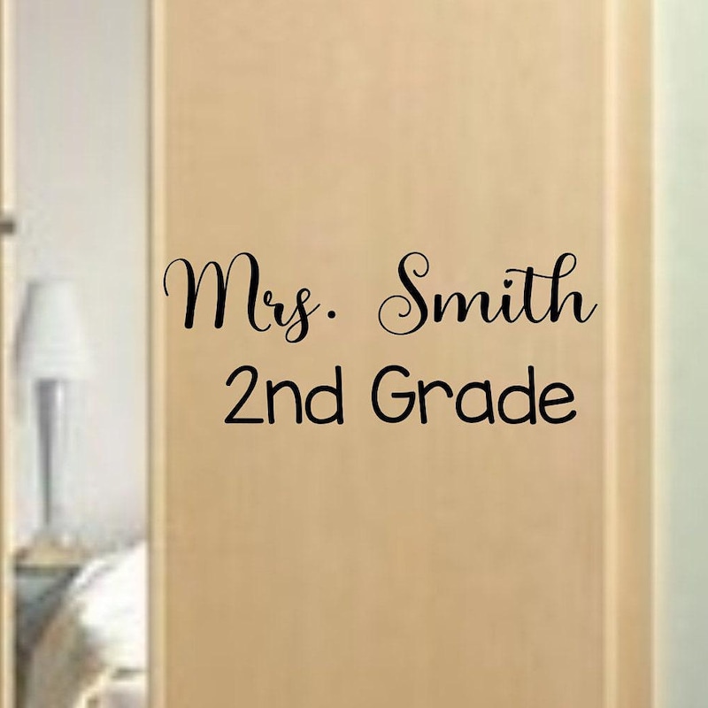Teachers Name Wall Decal - Etsy