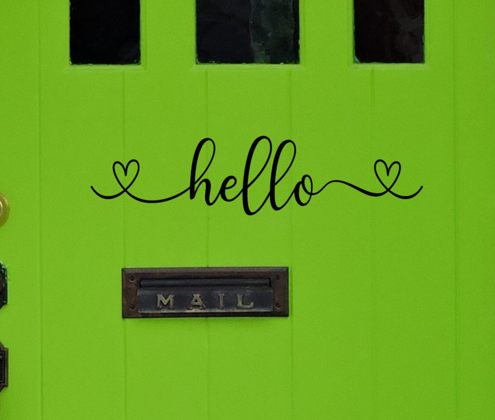 Hello Decal Front Door Decal Door Decal Entryway Decal - Etsy