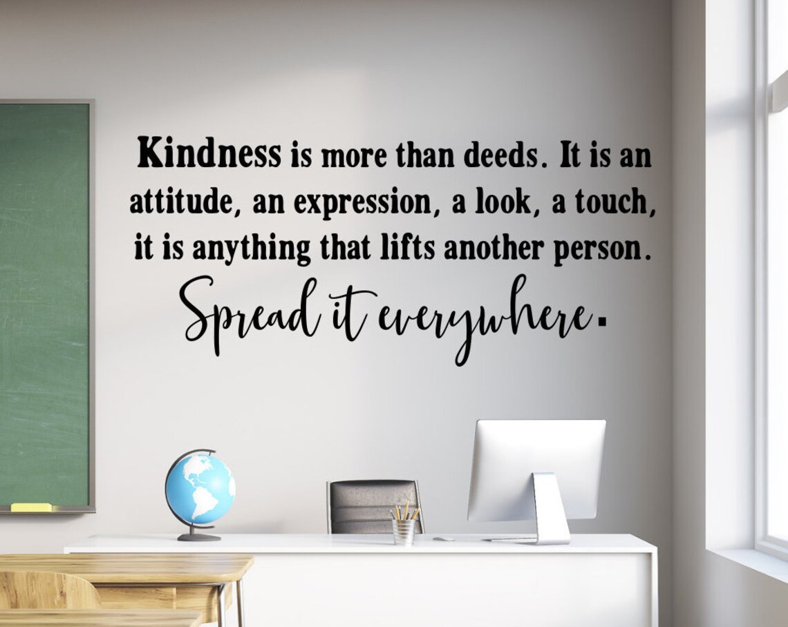 Kindness Classroom Decal Quote Wall Decal Wall Decor Be Kind | Etsy