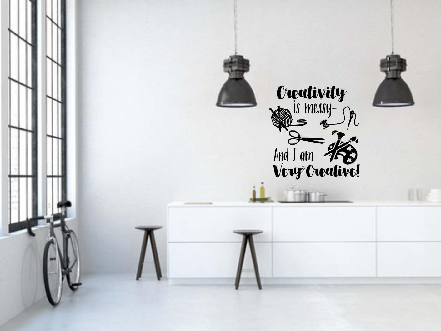 Creativity wall decal, craftroom wall decal, creativity decal, craft ...