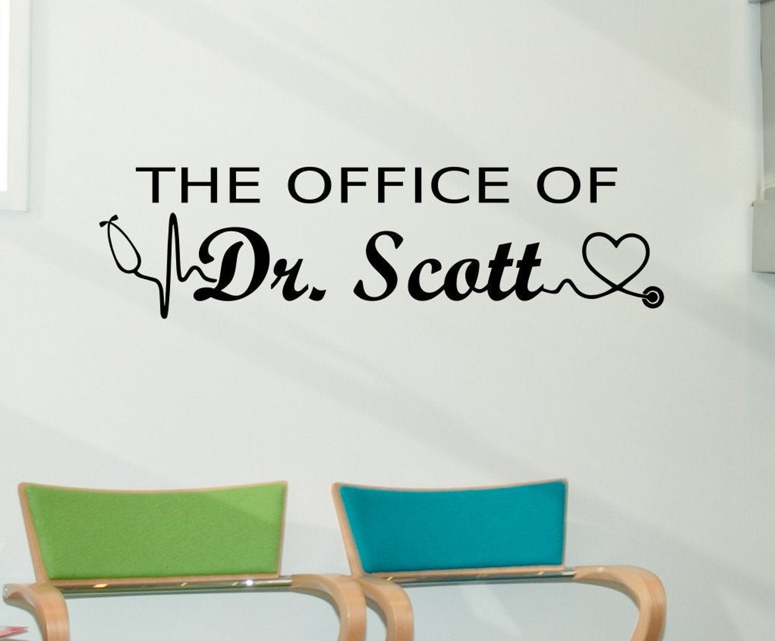 Custom Doctor Name or Nurse Name Office Art Vinyl Decal for | Etsy