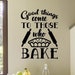 Baking Wall Decal, Baker Decals, Kitchen Wall Decal, Baking Decals ...