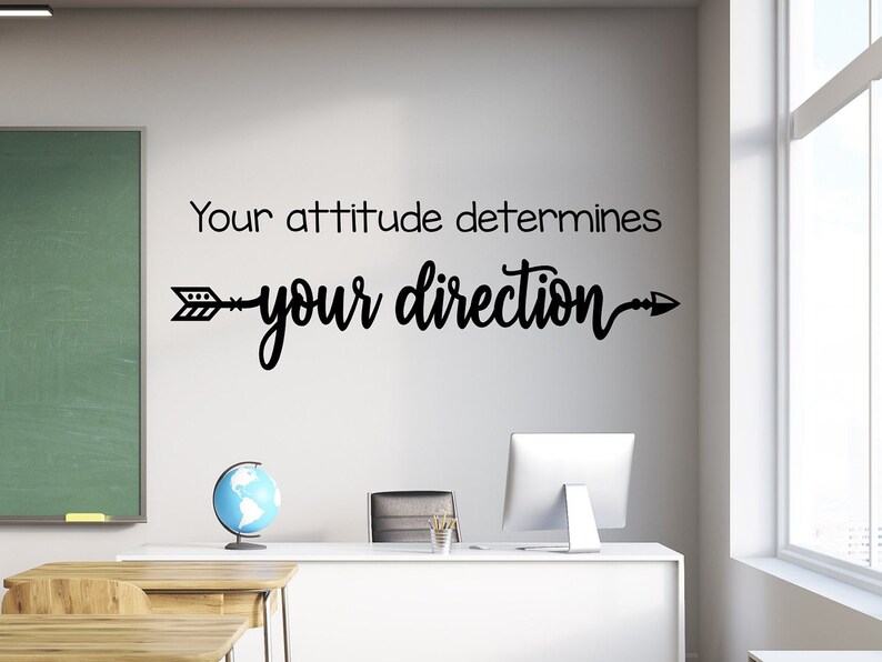 Inspirational Boho Decal Your Attitude Determines Your - Etsy