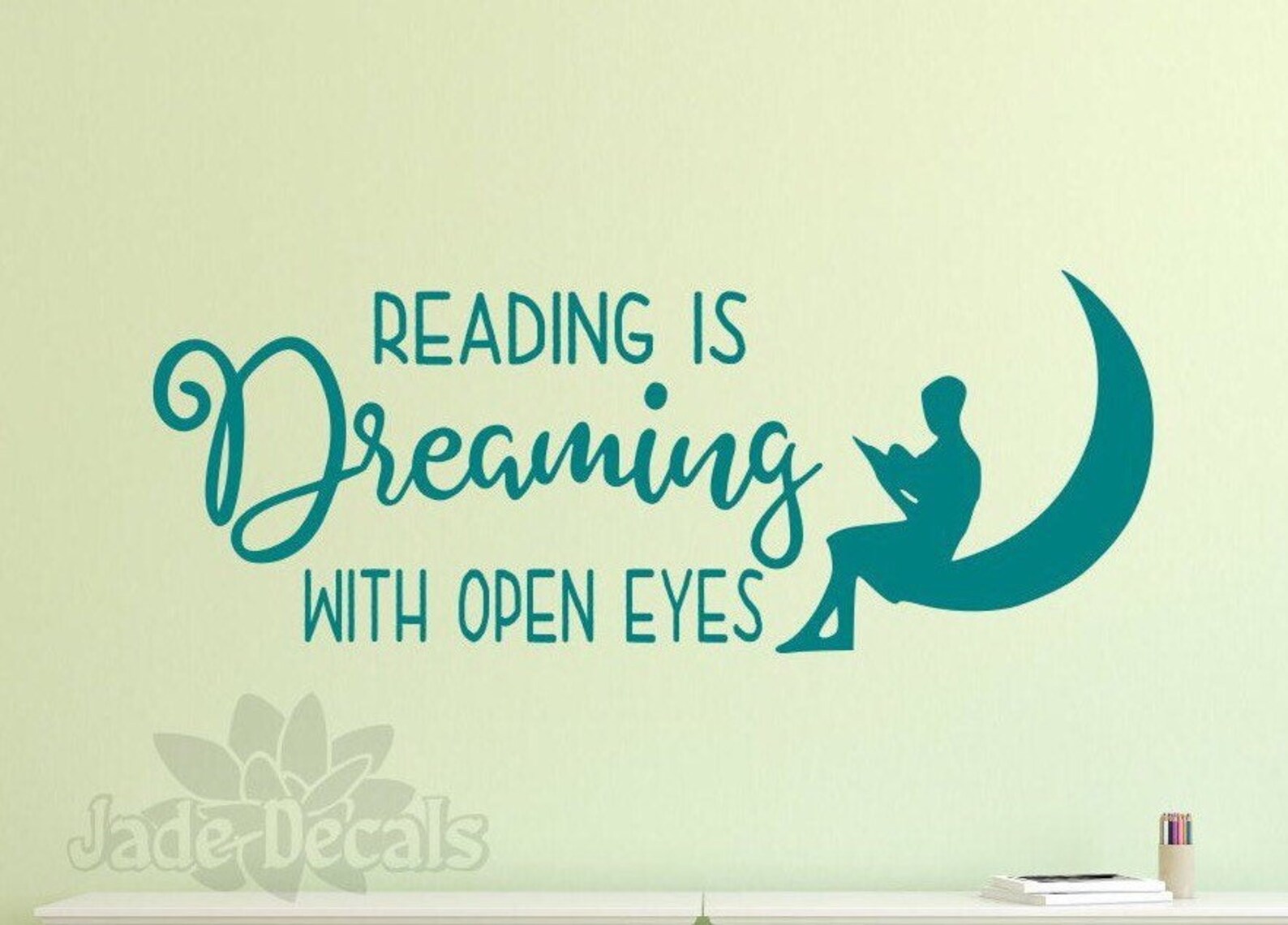 Reading Wall Art Vinyl Decal for Classroom or Library // - Etsy